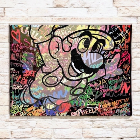 Wall Decor | Super Mario Graffiti Video Game Art 3 X 20 Gloss Finish ...